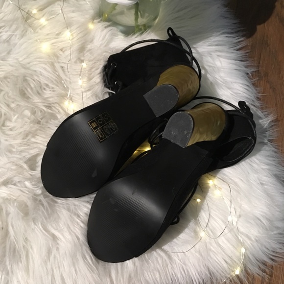 Missguided | Shoes | Missguided Black Crushed Heel Peep Toe Ankle Boots ...